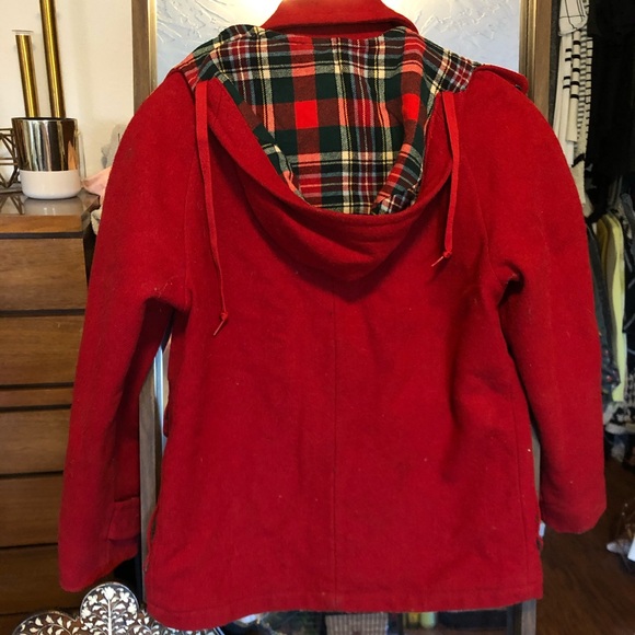 Pendleton | Jackets & Coats | Vintage 7s Lobo By Pendleton Red Wool Coat | Poshmark